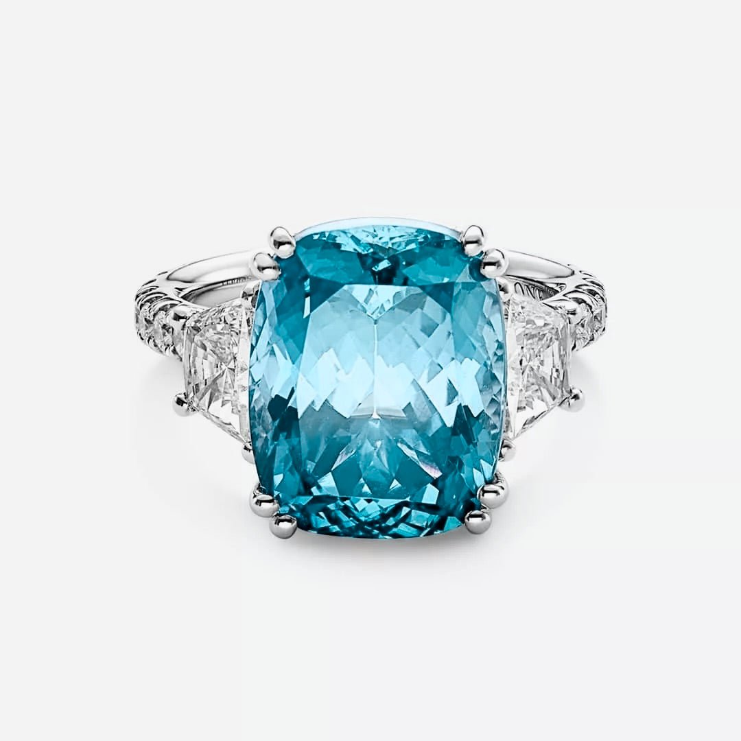 Aquamarine Gemstone Rings & Jewellery – Raphana Jewellery