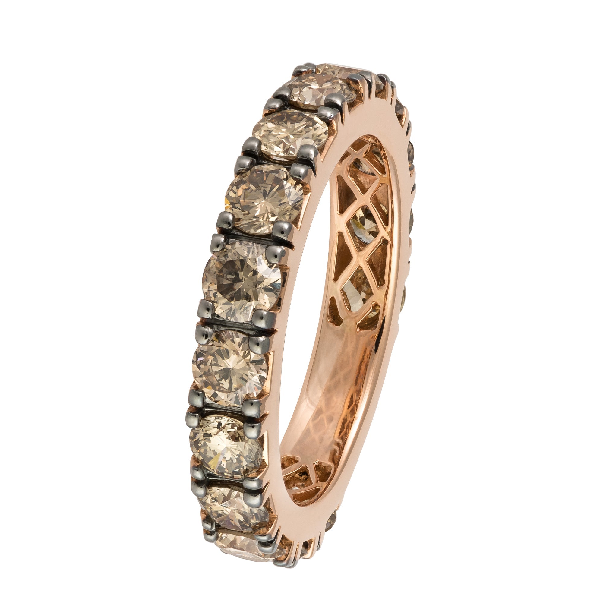 Champagne Diamond Rings | Raphana Jewellery – Raphana Jewellery