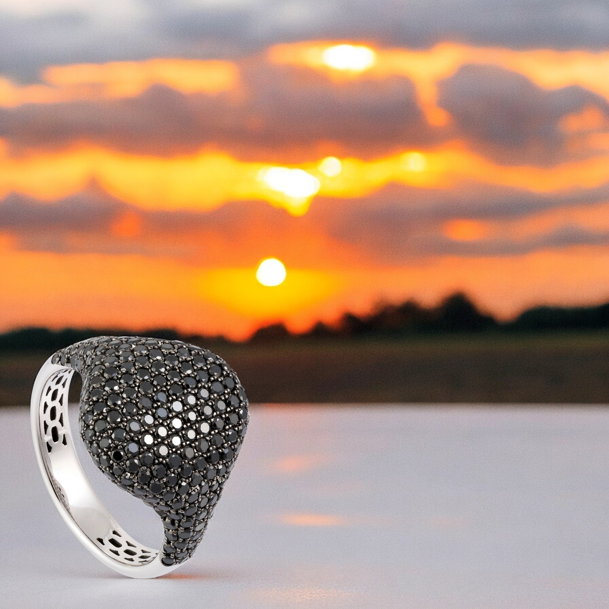 Pavé Wedding Rings | Raphana Jewellery – Raphana Jewellery