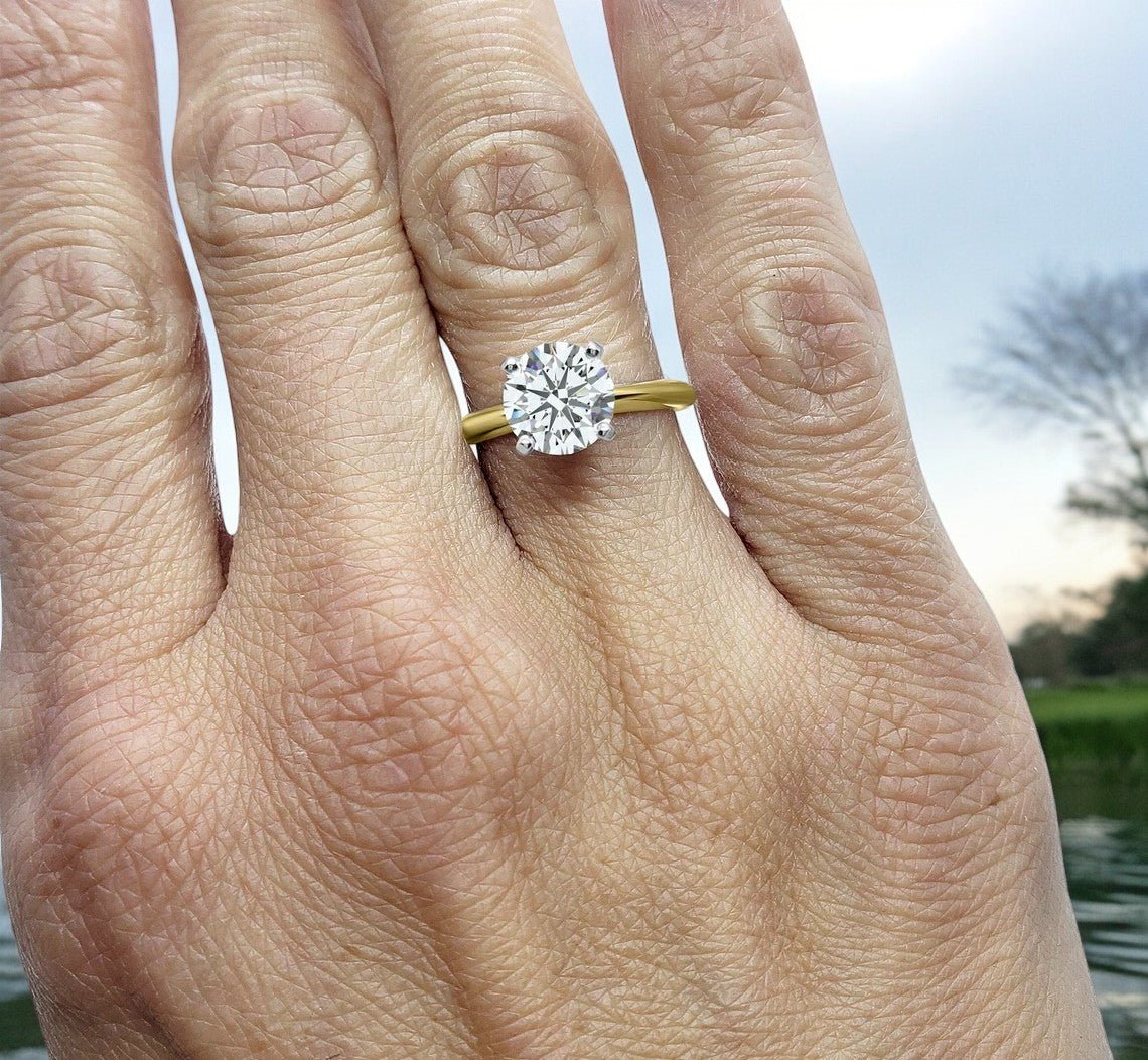 Round Diamond Rings | Raphana Jewellery