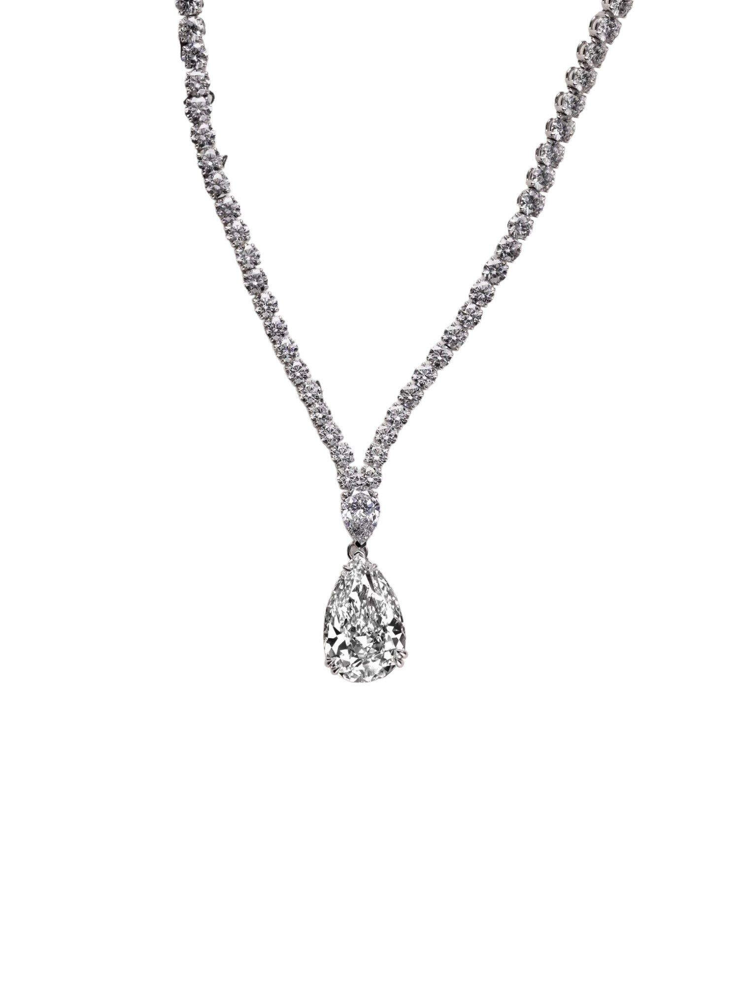 Silver Diamond Pendants Necklaces – Raphana Jewellery
