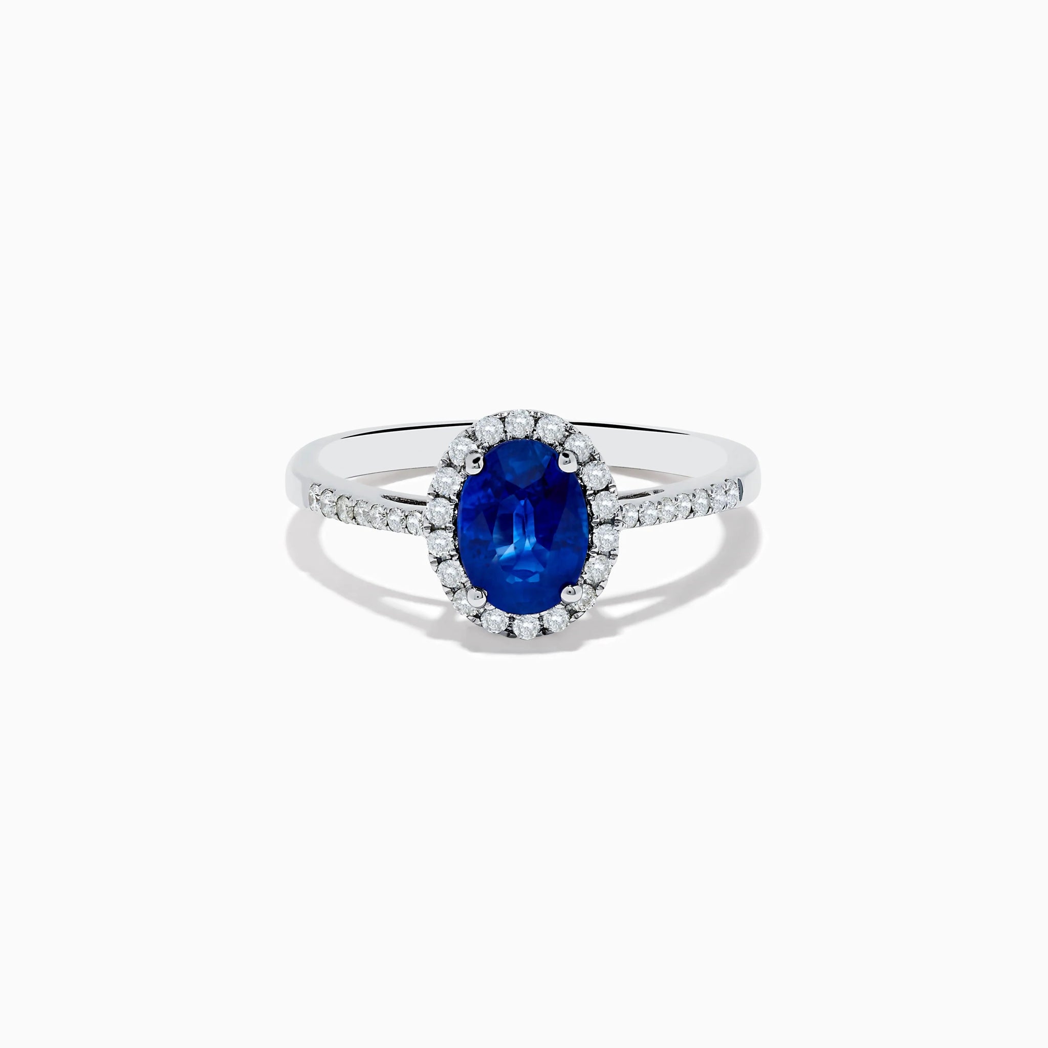 Blue Sapphire Ring NZ – 18K White Gold & Diamond | Raphana Jewellery ...
